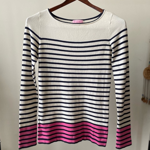 Lilly Pulitzer | Sweaters | Lilly Pulitzer White Maria Boatneck Sweater ...